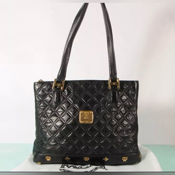 MCM | Bags | Mcm Quilted Leather Tote Euc | Poshmark